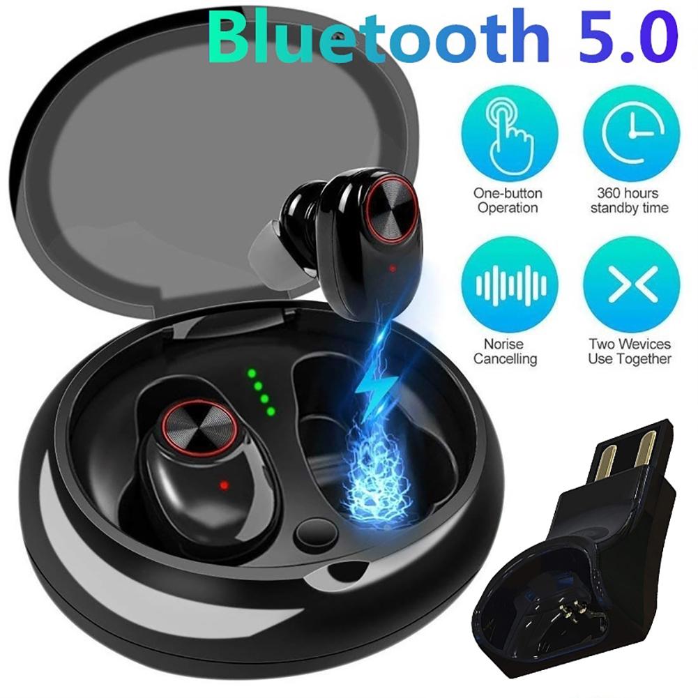 Bluetooth 5.0 True Wireless Earbuds Stereo Waterproof Sports Earphones ...