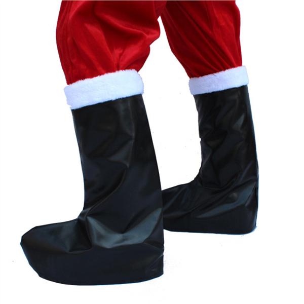 1 Pair Christmas Decoration Santa Claus Shoe Cover for Christmas uygun ...
