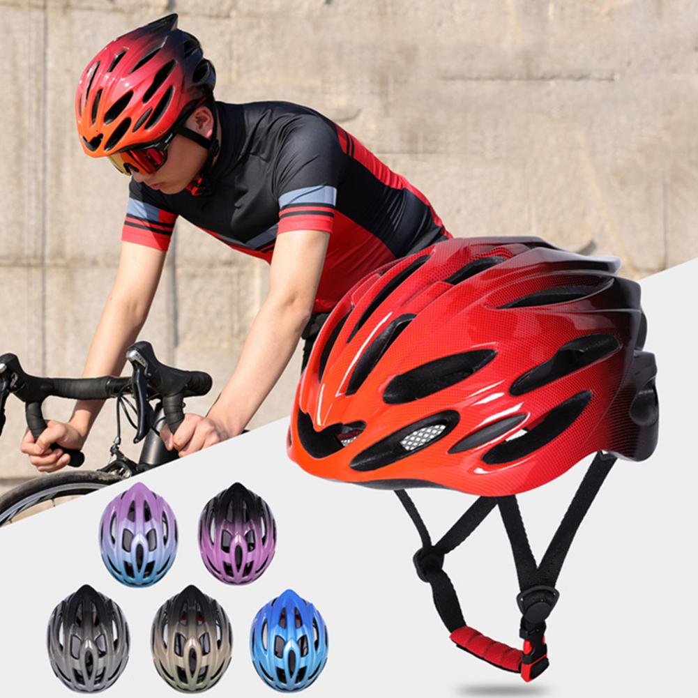 Kup Bicycle Bike Helmet Ultralight Integrated Molding Gradient Color ...