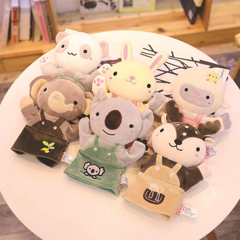Buy Animal Puppet Hand Plush Elephant Panda Deer Koala Plush Toys Soft ...