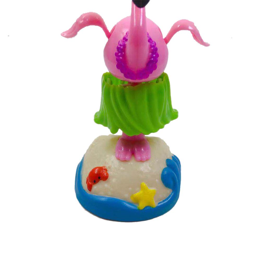 Funny Kids Gift Dancing Animal Flamingo Dancer Car Decor Solar Powered ...