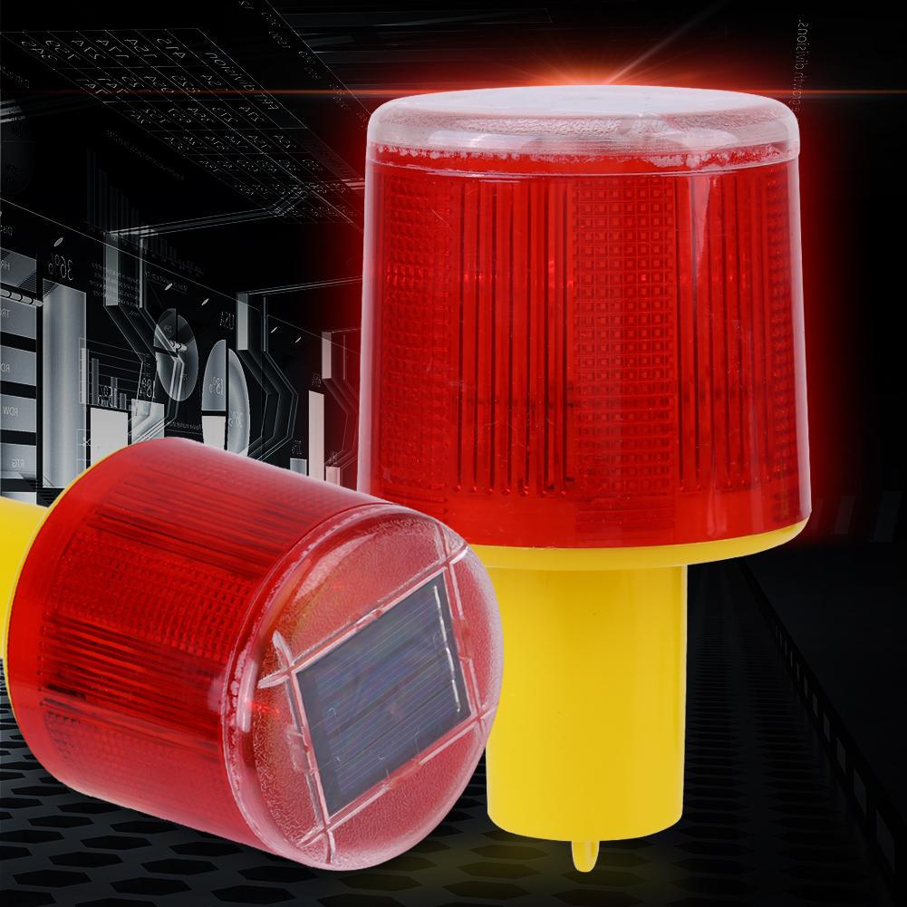 Solar LED Emergency Warning Flash Light Alarm Lamp Traffic Road Boat ...