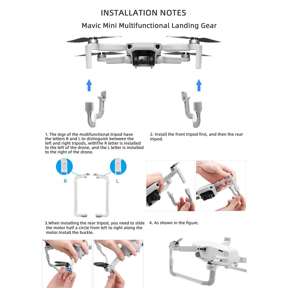 DJI Mavic Mini Drone için 50 Ton İniş Ayağı Koruyucu Stand Guard Seti ...