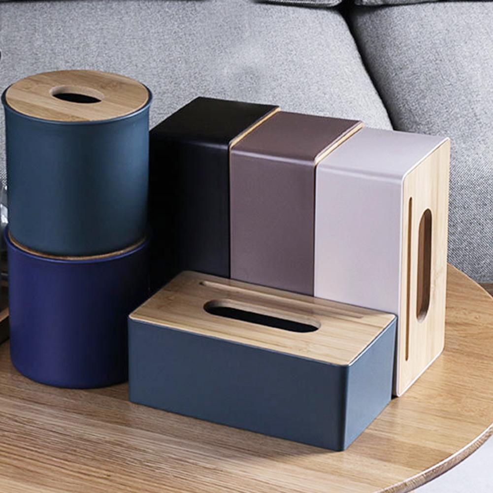 Buy 2022 Tissue Holder Wooden Tissue Box Household Tissue Tissue Box ...