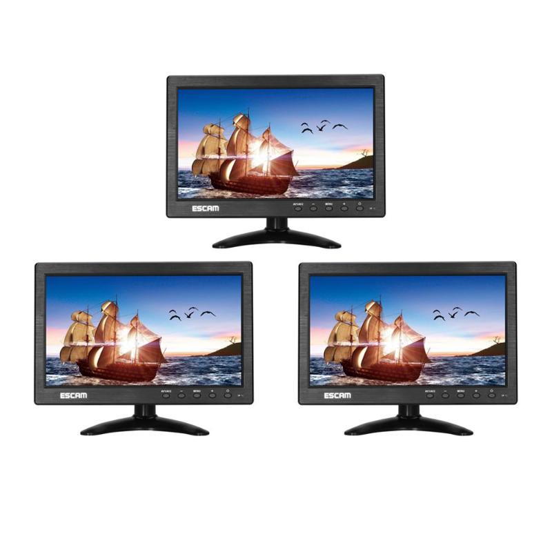 Buy ESCAM T10 10 Inch TFT LCD 1024x600 Monitor PC CCTV Security Camera ...