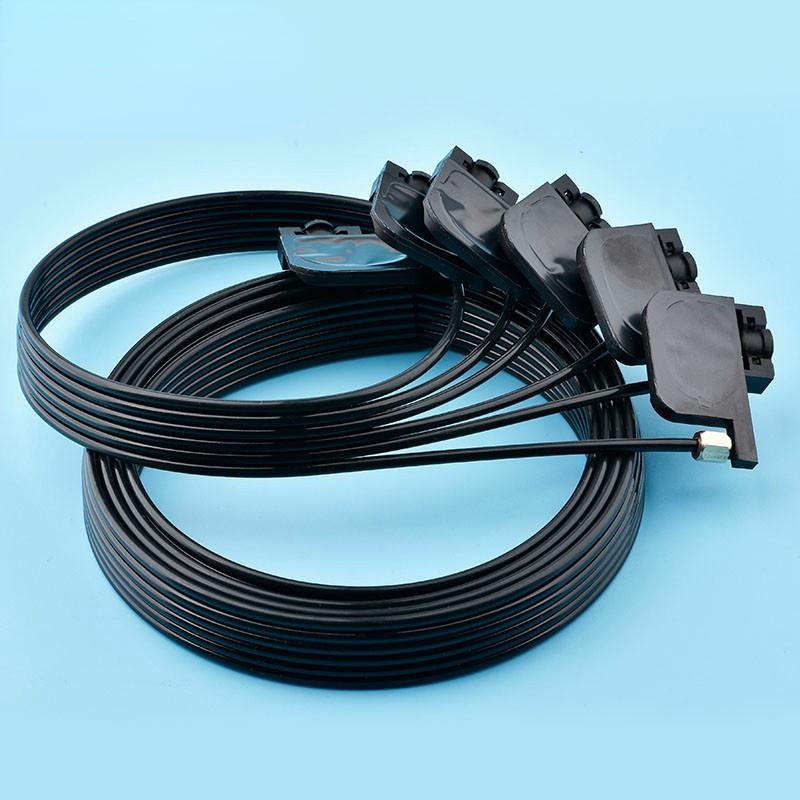 Buy 6 Line/color Ink Tube Hose Pipe Line 1m UV Small Damper Screw Nuts ...