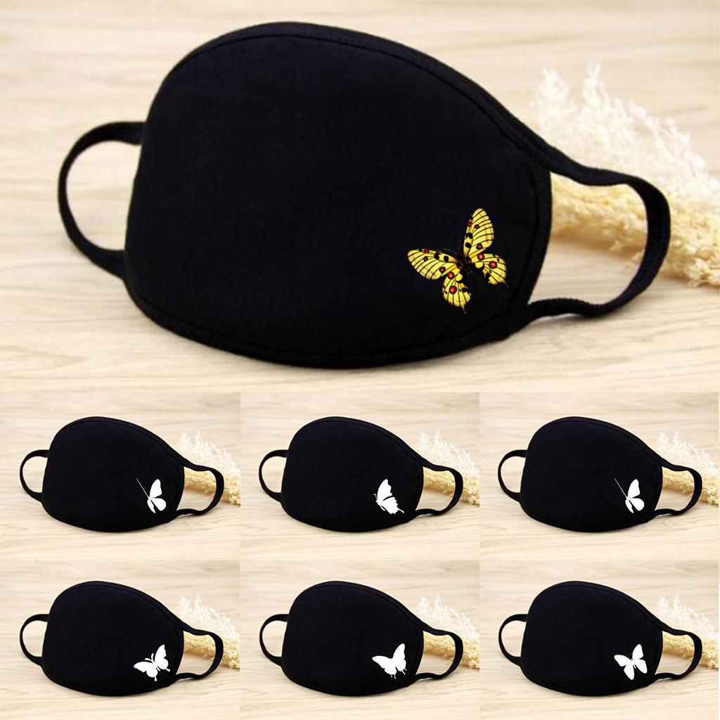 Buy Free Size Black Print Cotton Dustproof Breathable Multi-Purpose ...