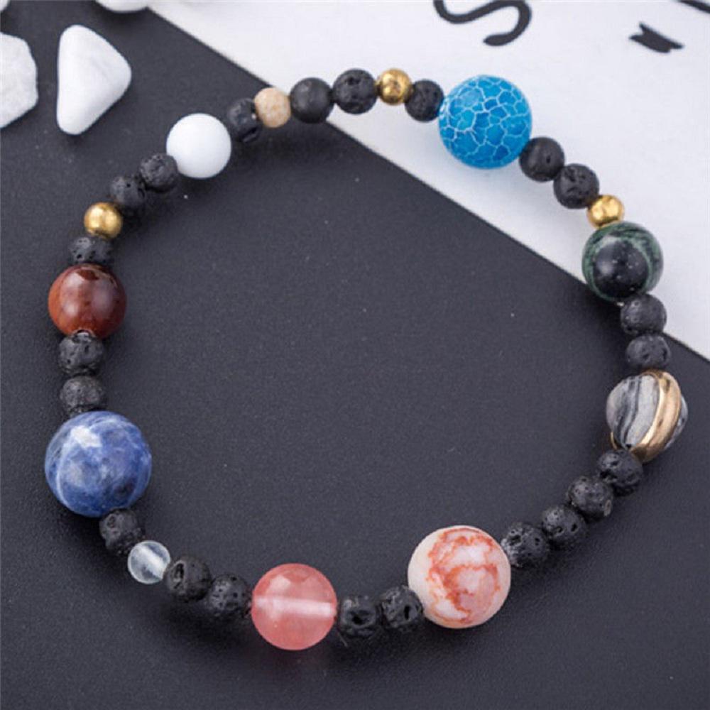 Buy System Solar Stone Beads Gift Bracelet Galaxy Universe Planets at ...