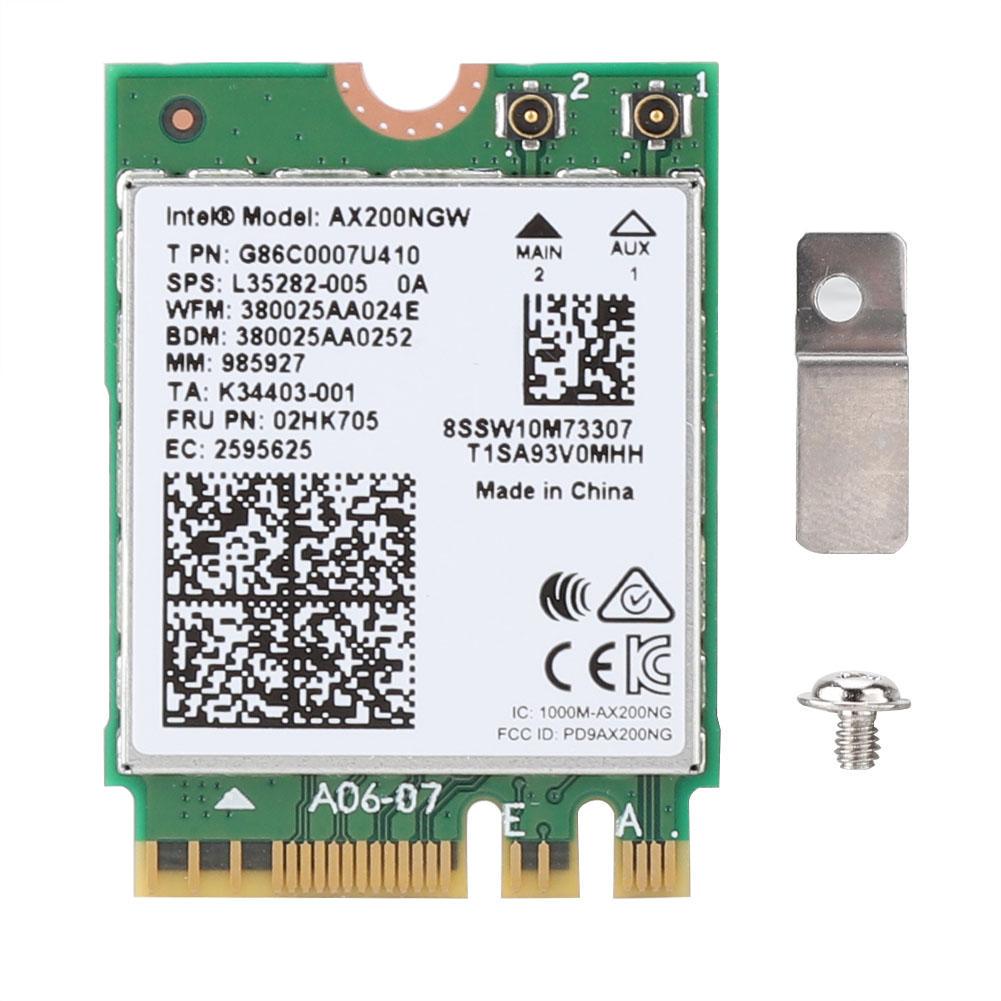 Bluetooth 5.0 özellikli Intel AX200NGW 802.11AX WIFI6 2.4Gbps Çift ...