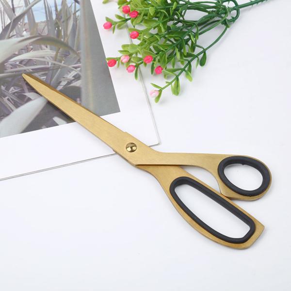1pc Stainless Steel Scissors Modern Golden Stylish Scissors Office ...