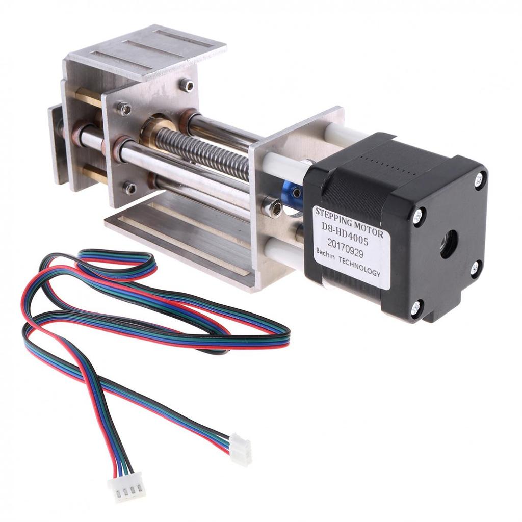 Buy Z-axis Threaded Rod Sliding Table with Linear Rail and 50mm Stroke ...
