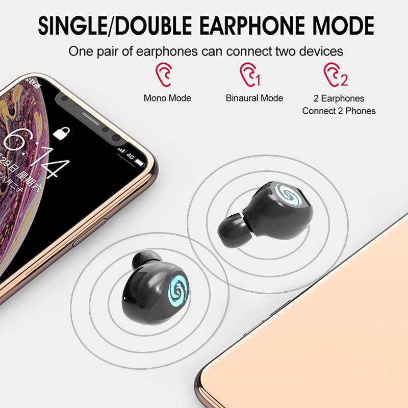 Buy F9 Bluetooth Earphones TWS 5.0V Waterproof HD Stereo Wireless ...