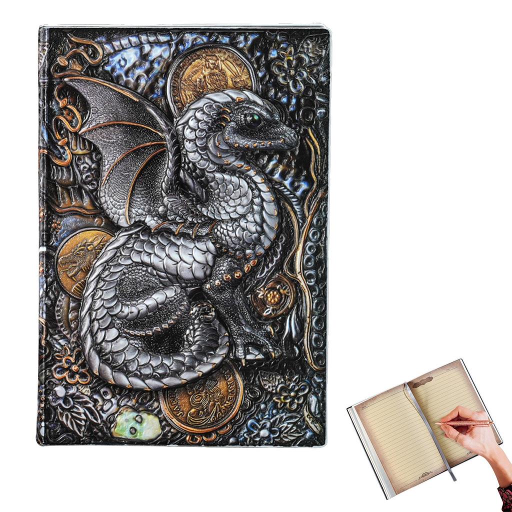 Buy 3D Flying Dragon Journal Embossed Writing Notebook | Handmade ...