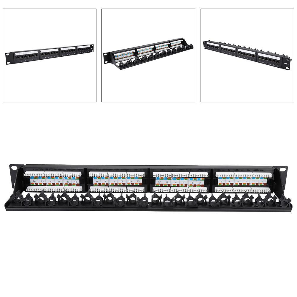 Buy Gold Plated 24 Port Mountable Data Patch Panel High Speed Cat6 Cat ...
