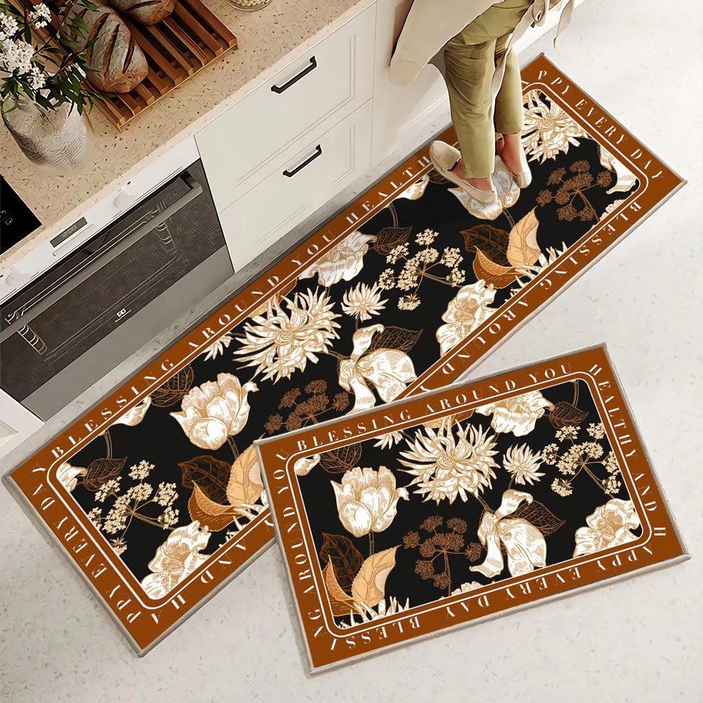 Cheap Fashion household kitchen floor mat, cover mat. Non-slip water ...