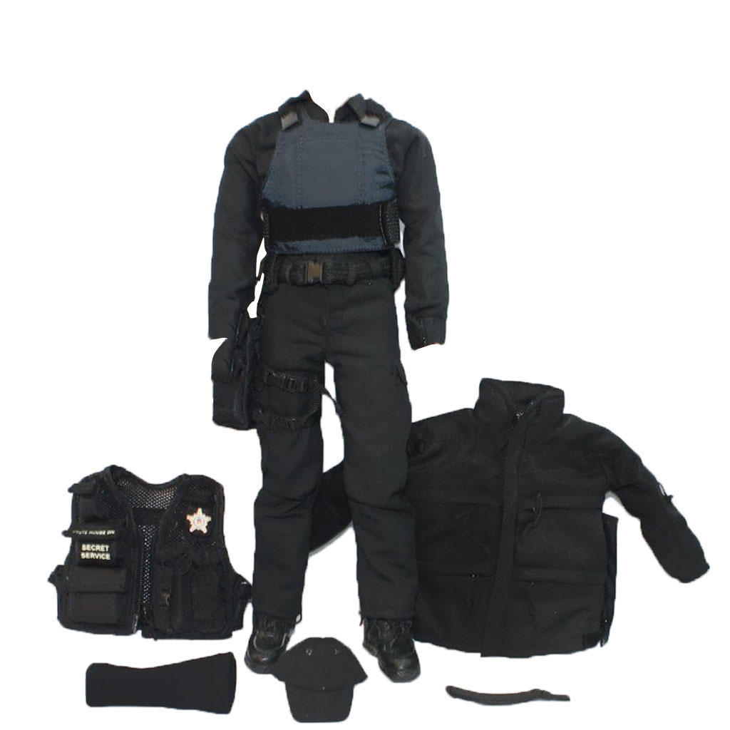 Buy 1/6 Scale SWAT Uniform Clothes Military Army Suit Accessories Set ...