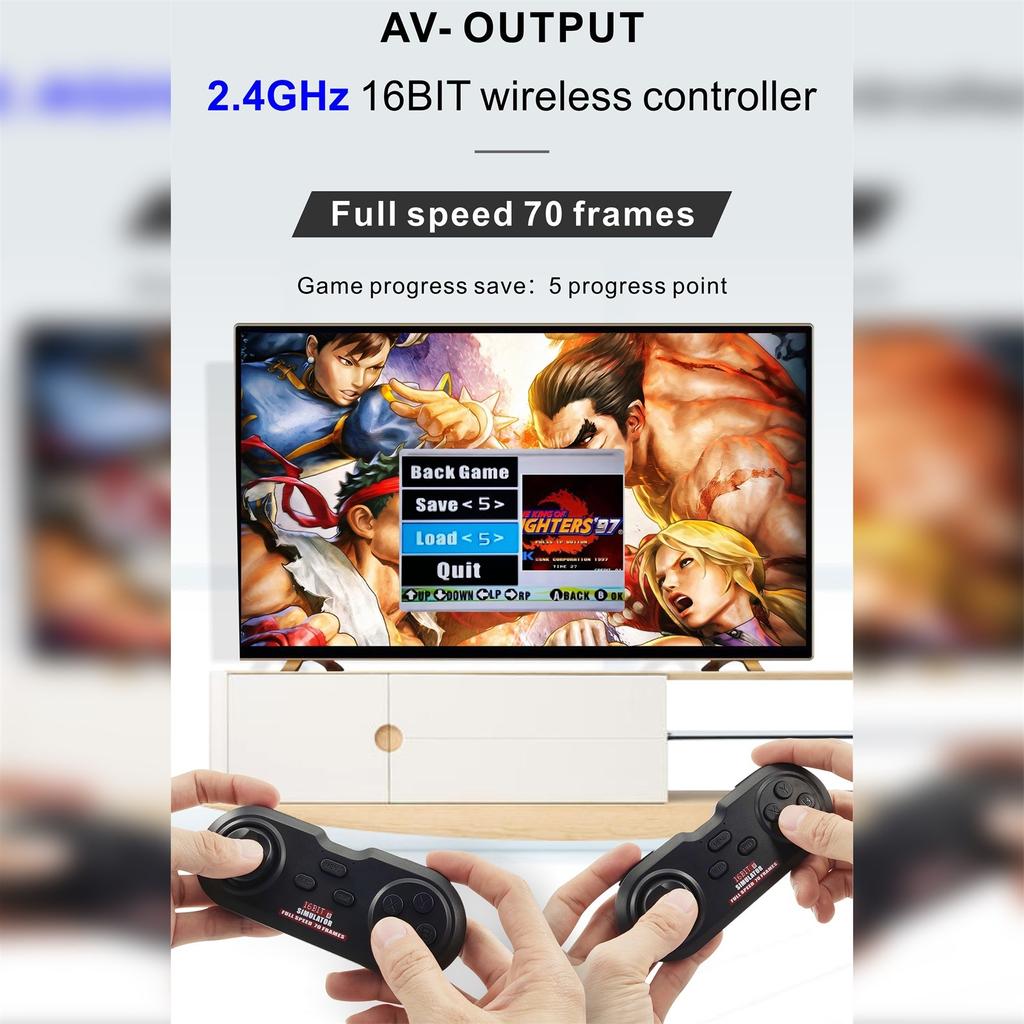 Buy [Sude] USB Wireless Console Game Stick 16 Bit Mini Retro Controller ...