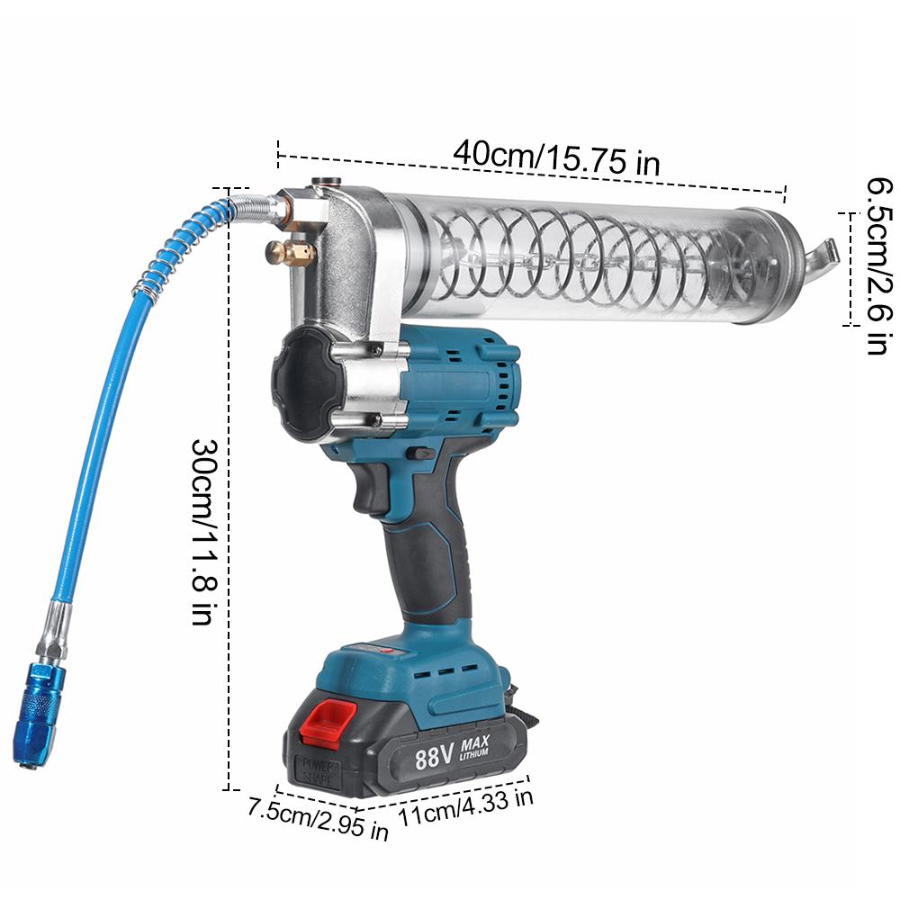Buy 1000psi Electric Grease Gun Rechargeable High Pressure Excavator ...
