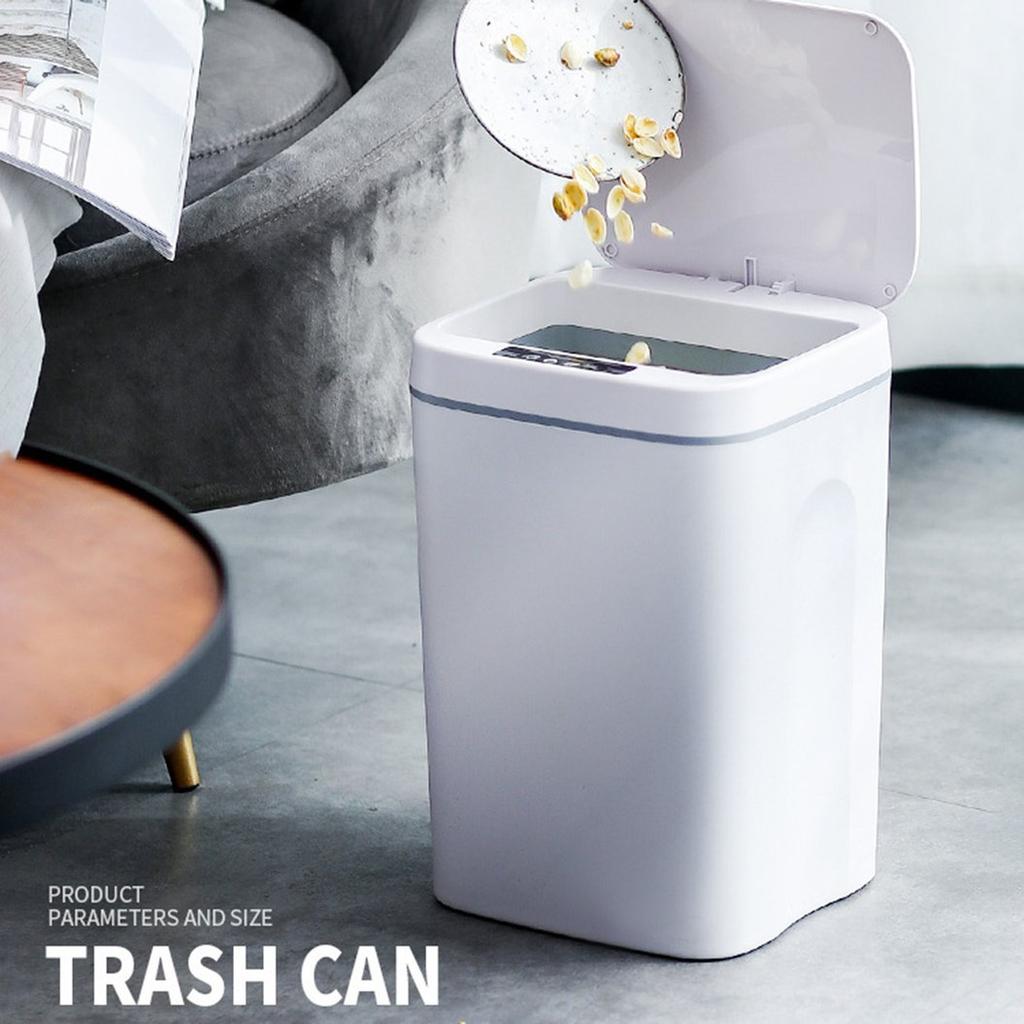 Cheap JS Smart Trash Can Rubbish Bucket Can Motion Sensor Touchless ...