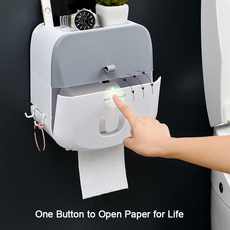 Buy Multifunctional Doubel Layers Waterproof Tissue Box Holder Bathroom ...