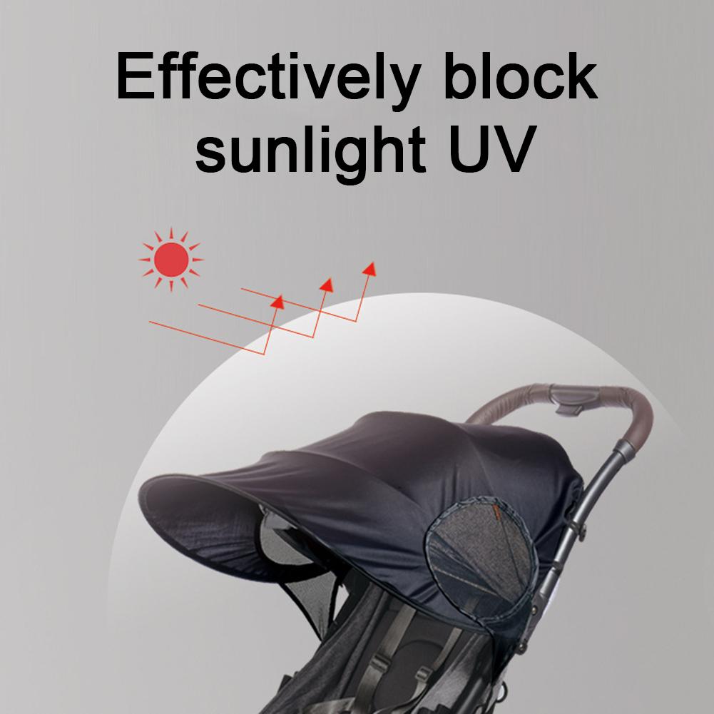 Buy Stroller UV-resistant Awning Universal Detachable Baby Sunshade ...
