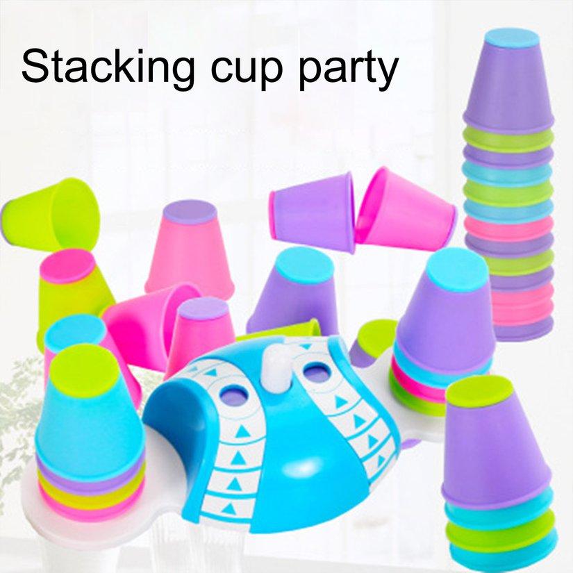 Buy Stacking Cups Game Improve Concentration Toys Logic Interaction ...