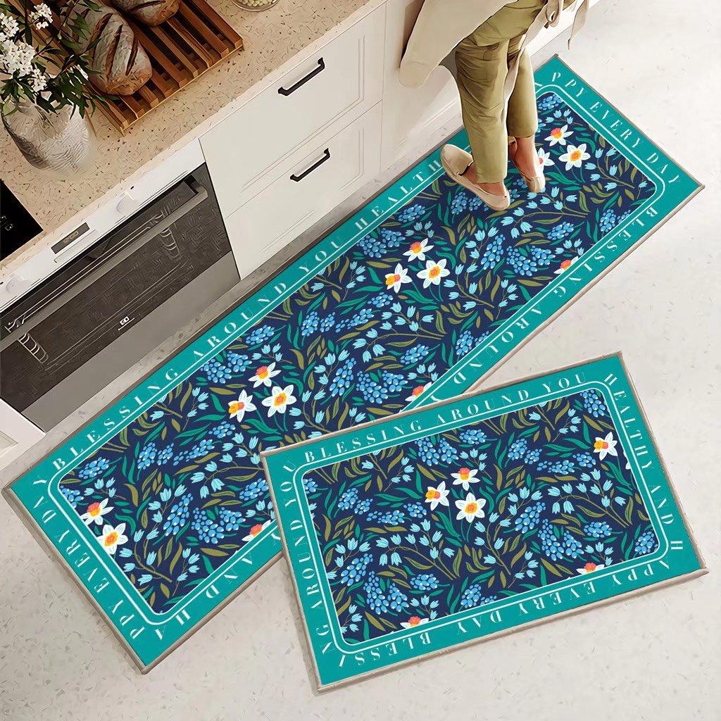 Cheap Fashion household kitchen floor mat, cover mat. Non-slip water ...