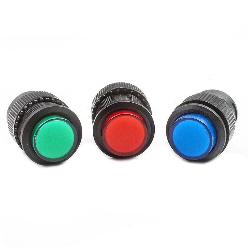 💰Kaufe R16-503AD Round 15A/250V Non-Locking Push Button Switch Non LED ...