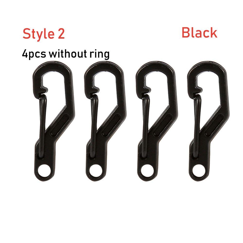 Satın alın Black/Silver Quick Release Carabiner Spring Hook Keys Clip ...