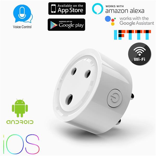 Wireless Wifi Smart Timer Plug Voice Control Fire Retardant PC Smart ...
