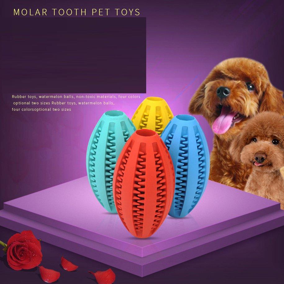 KC Rubber Rugby Tooth Toy Ball Dog Watermelon Ball Pet Dog Tooth ...