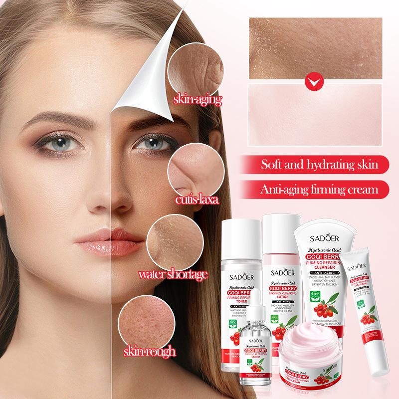 Goji Berry Anti-Wrinkle Firming and Whitening 6-piece Anti-aging and ...