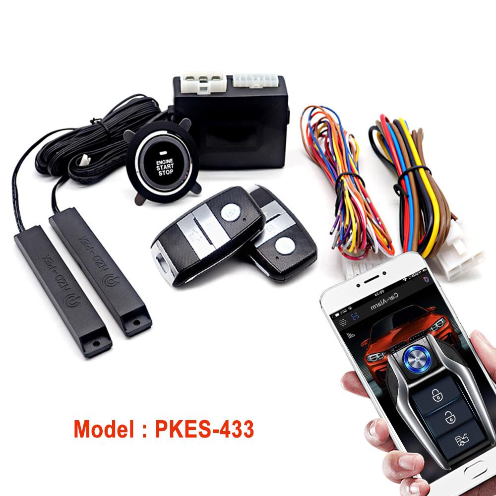 Buy Universal Car Alarm AutoStart Keyless Entry System Remote Start Kit ...