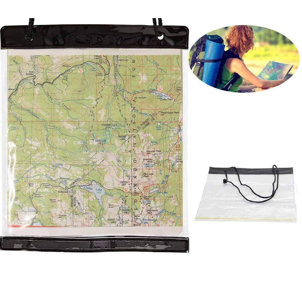 Buy Andes PVC Clear Waterproof Camping Hiking Transparent Map Case ...
