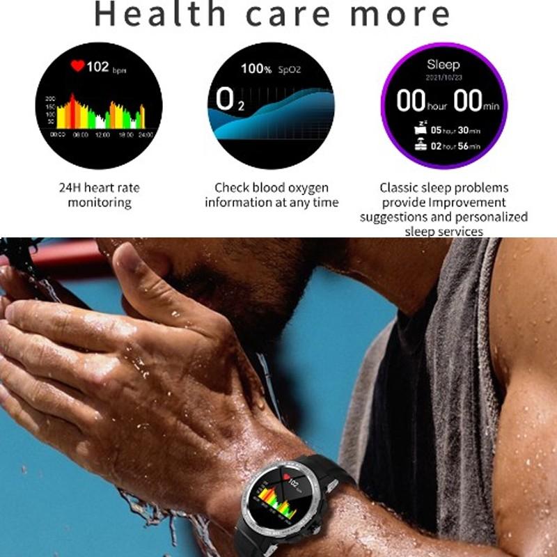 Buy Men'S Business Smart Watche Silicone Waterproof Sport Watches Heart ...