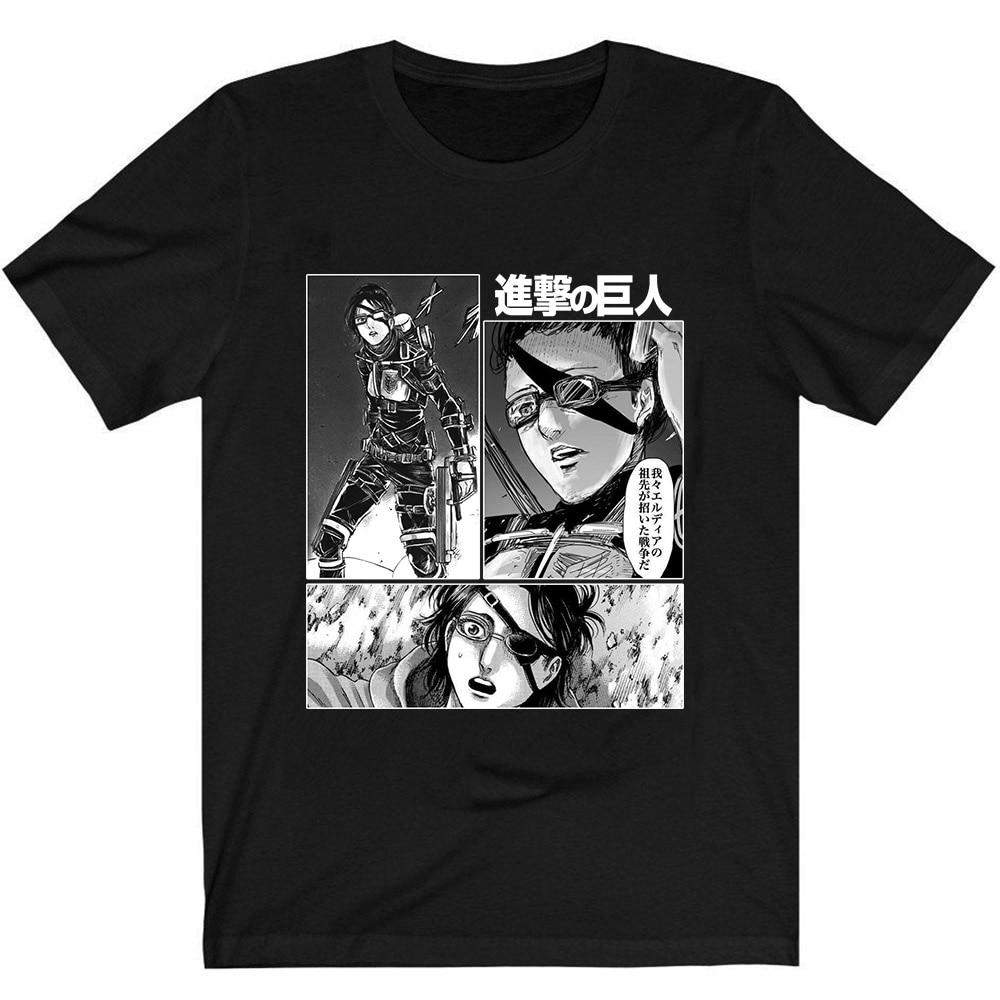 Buy Attack On Titan Aot T-Shirt Men Cotton T Shirt Hanji Zoe Clothes ...