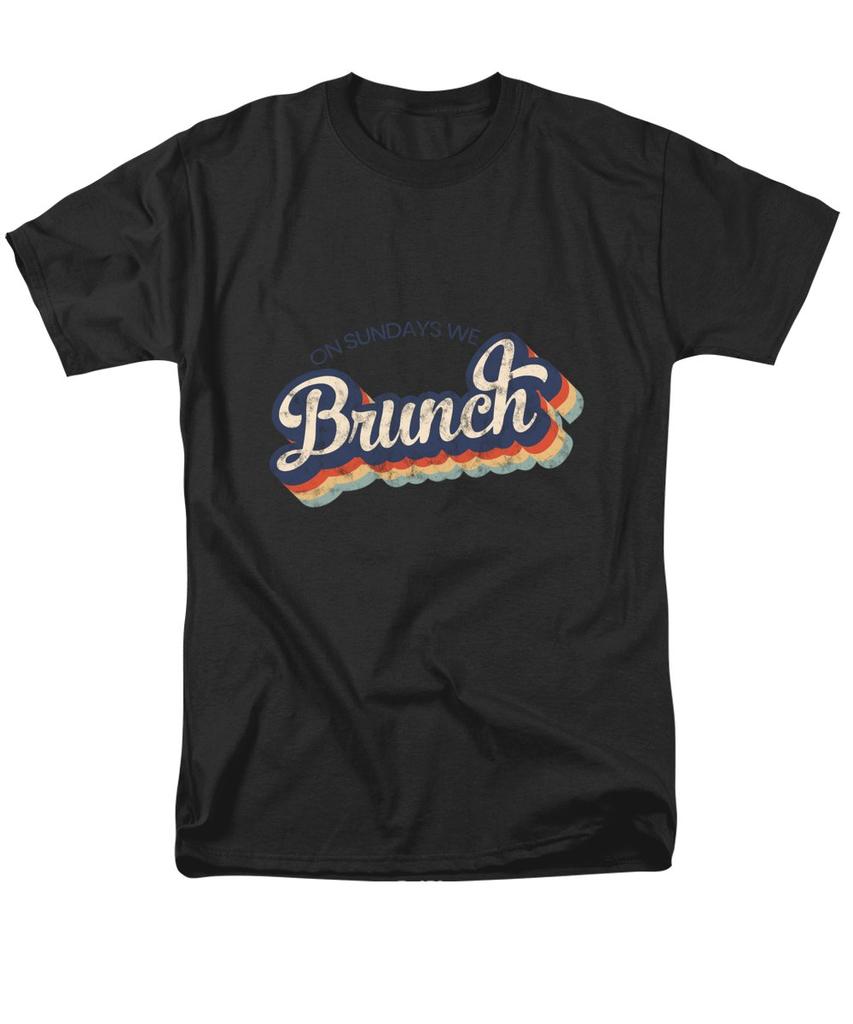 Buy Men Premium Cotton sunday brunch tee Print Tees Funny Harajuku ...