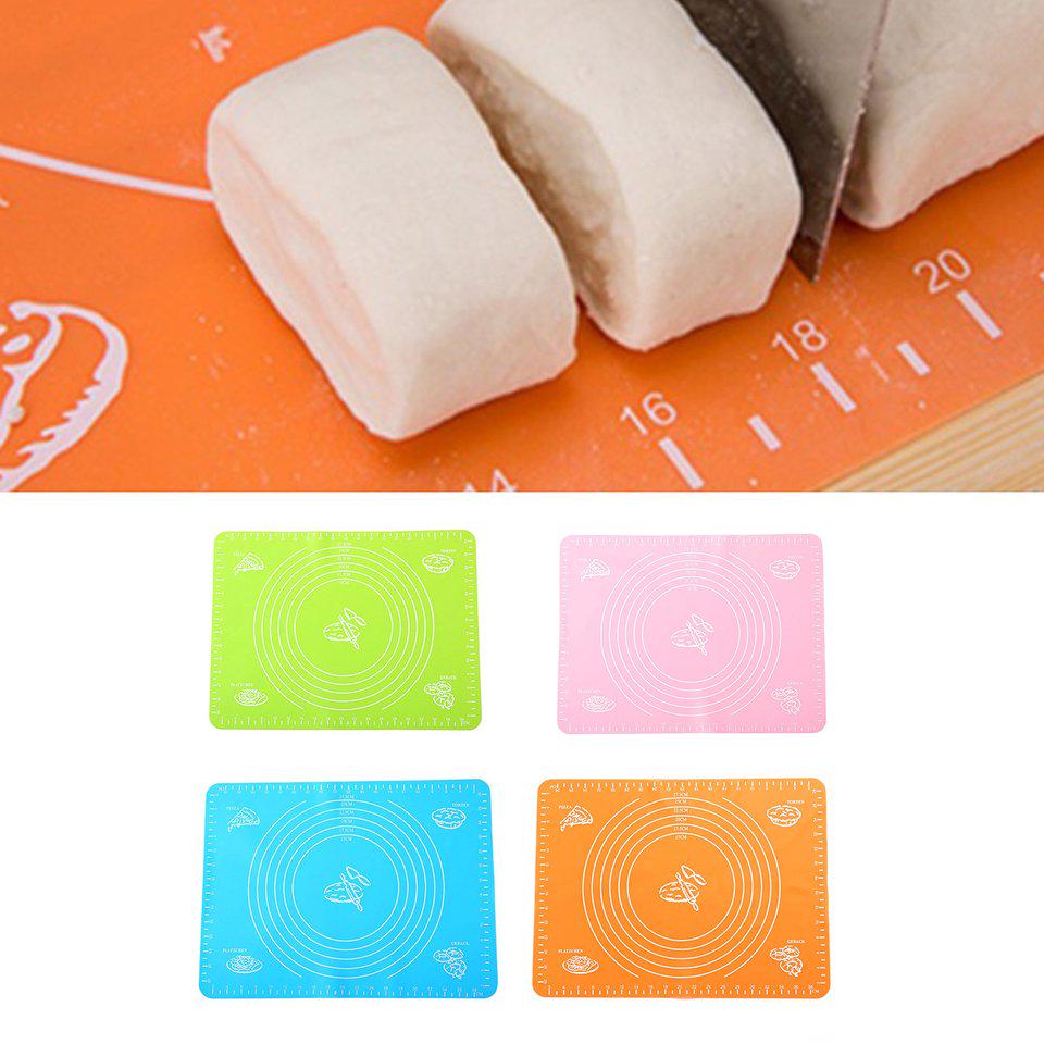 Buy Kitchen Baking Cooking Tool Silicone Rolling Cut Mat Fondant Pastry ...