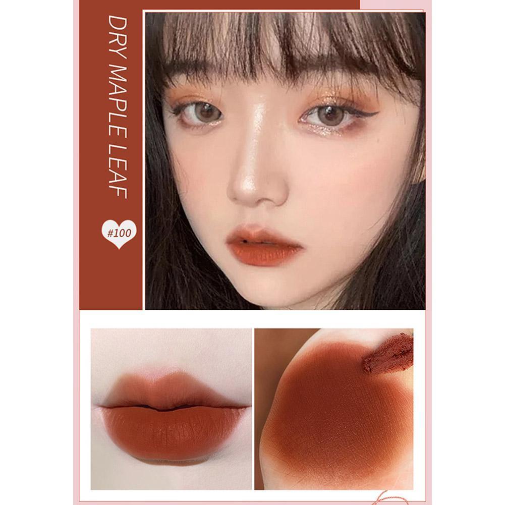 RED BEAN PASTE(B)$ Matte Lip Glaze Matte Velvet Non-stick Cup Hold ...