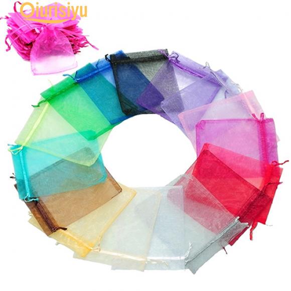 Cheap 50 Pcs Organza Drawable Box Wedding Gift Candy Mini Pouch Bag | Joom