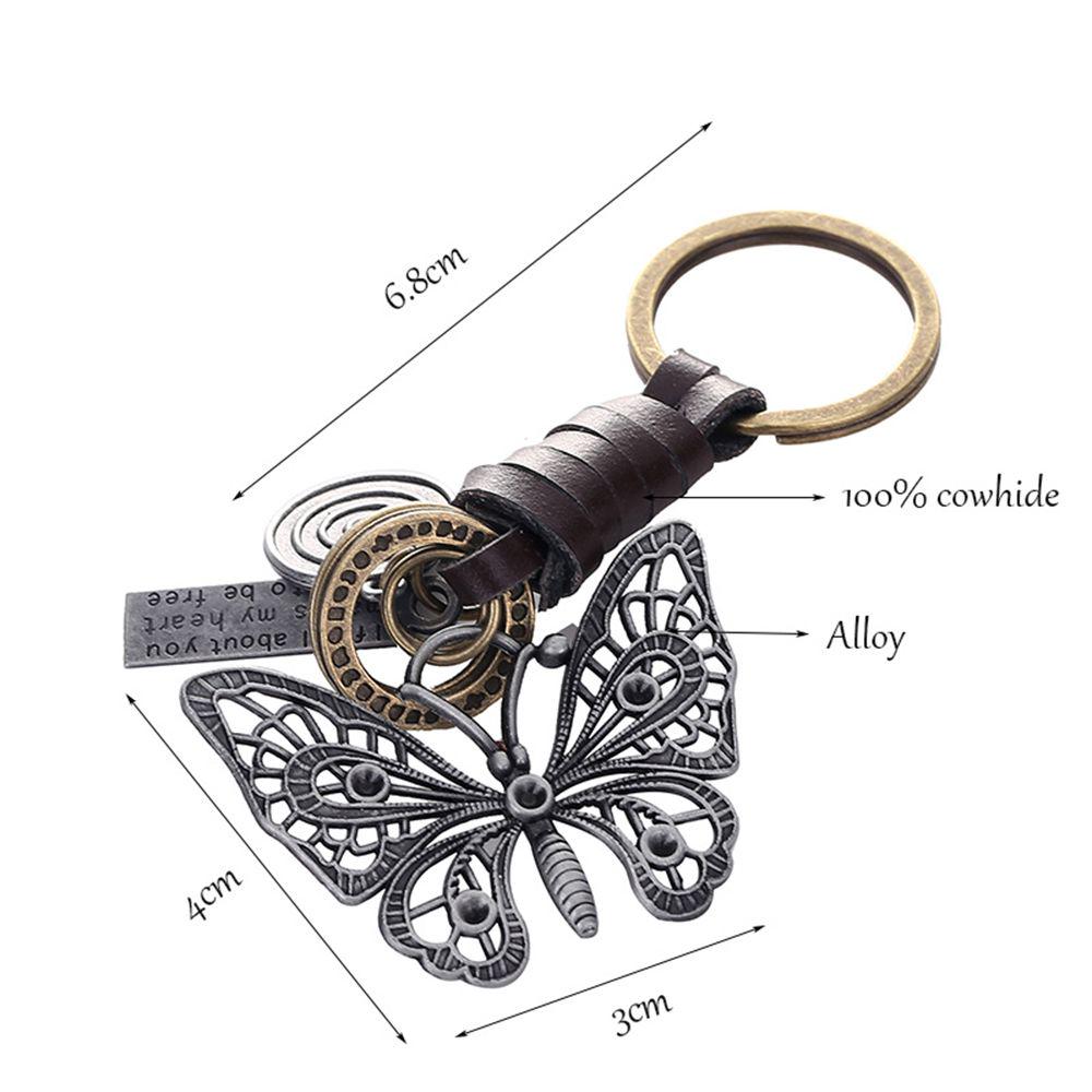 Buy Beautiful Leather Charm Purse Women Bag Gift Keychain Chain Key ...