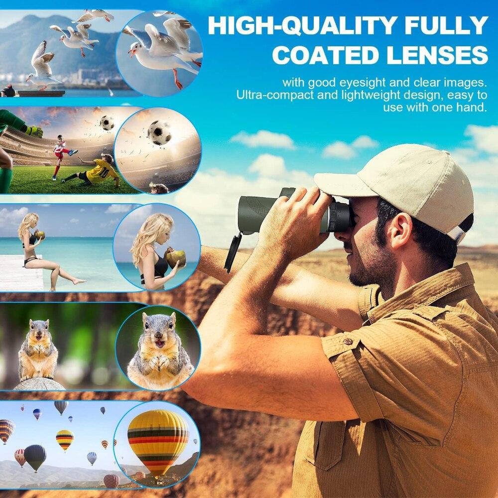 Buy Powerful Binoculars Long Range Hd Monocular Telescope Outdoor Bird ...