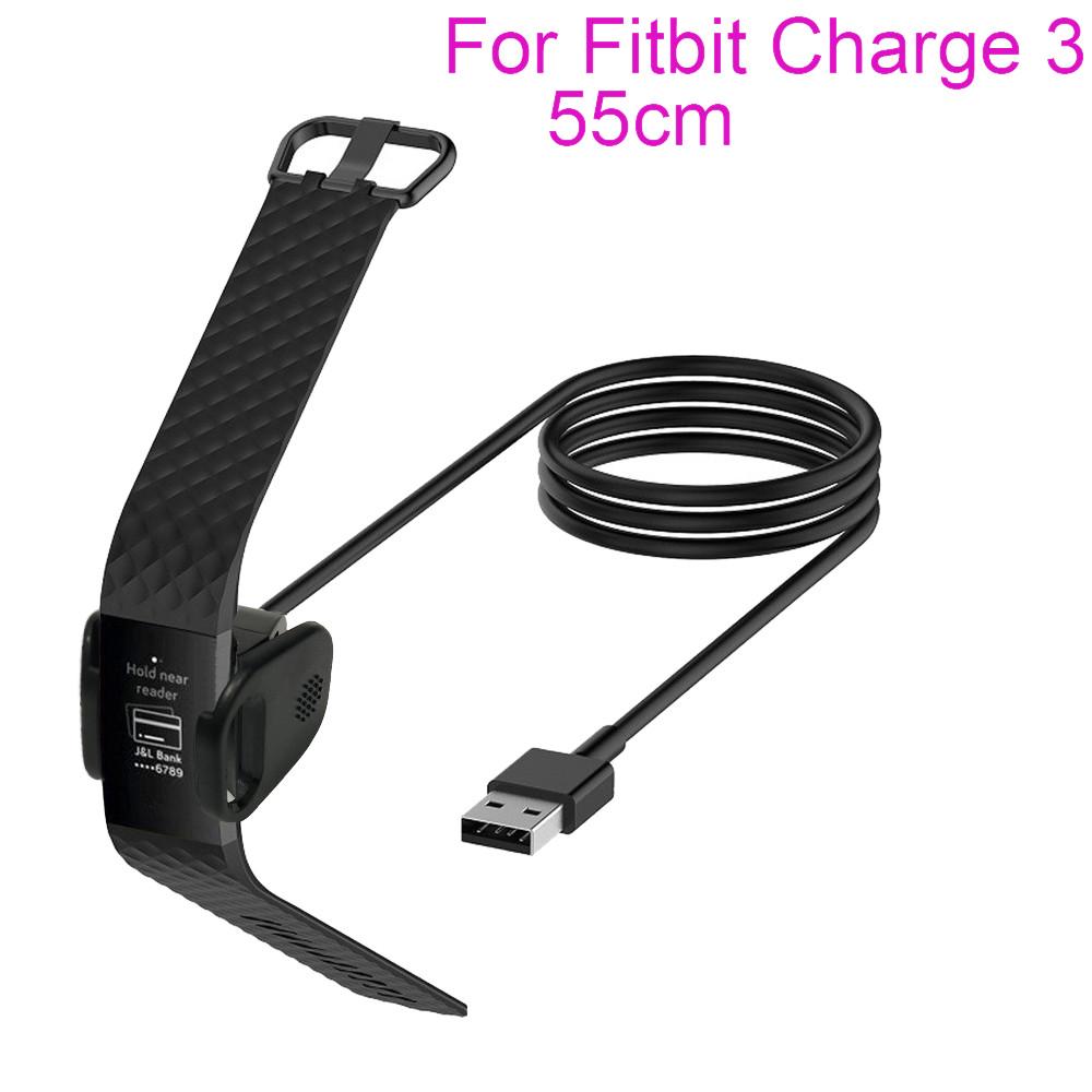 Buy For Fitbit Charge 3 Replacement USB Chargers Charging Dock Cables ...
