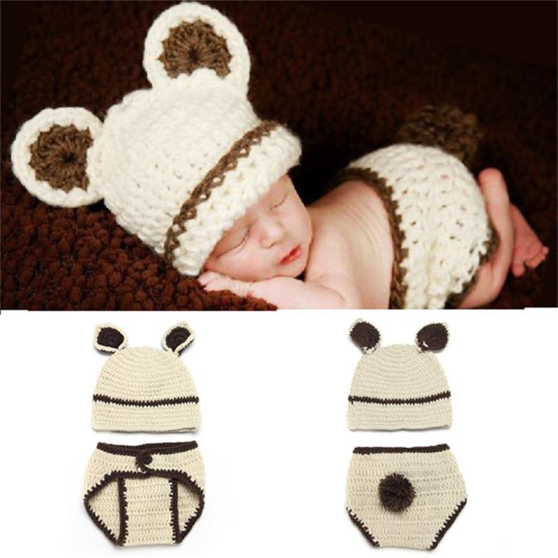 Buy 0-6 Months Shower Newborn Bear Shape Beige Baby Suit Diaper Cover ...