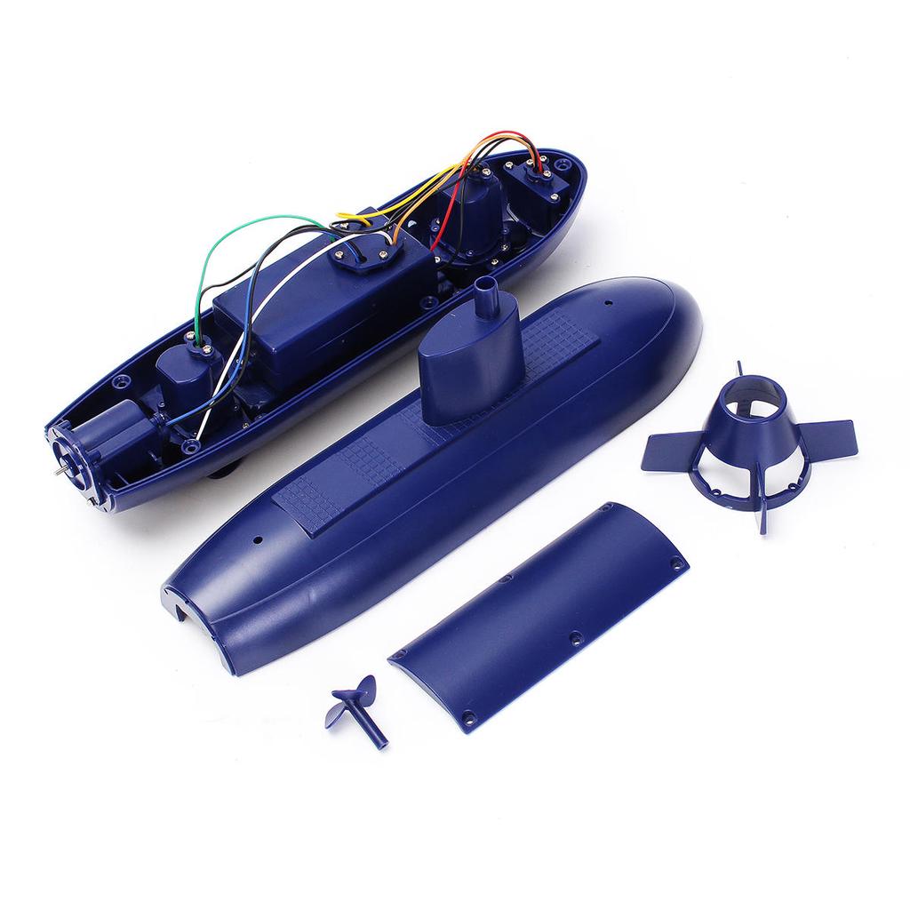 Buy Mini DIY 6 Channels RC Blue Submarine Remote Control Ship Model ...