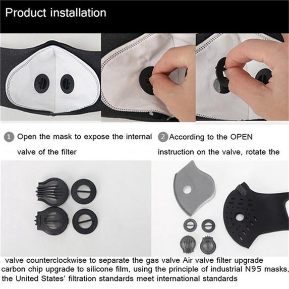 Buy Replacement Mask Breathing Valve For Mouth-muffle Durable Running ...