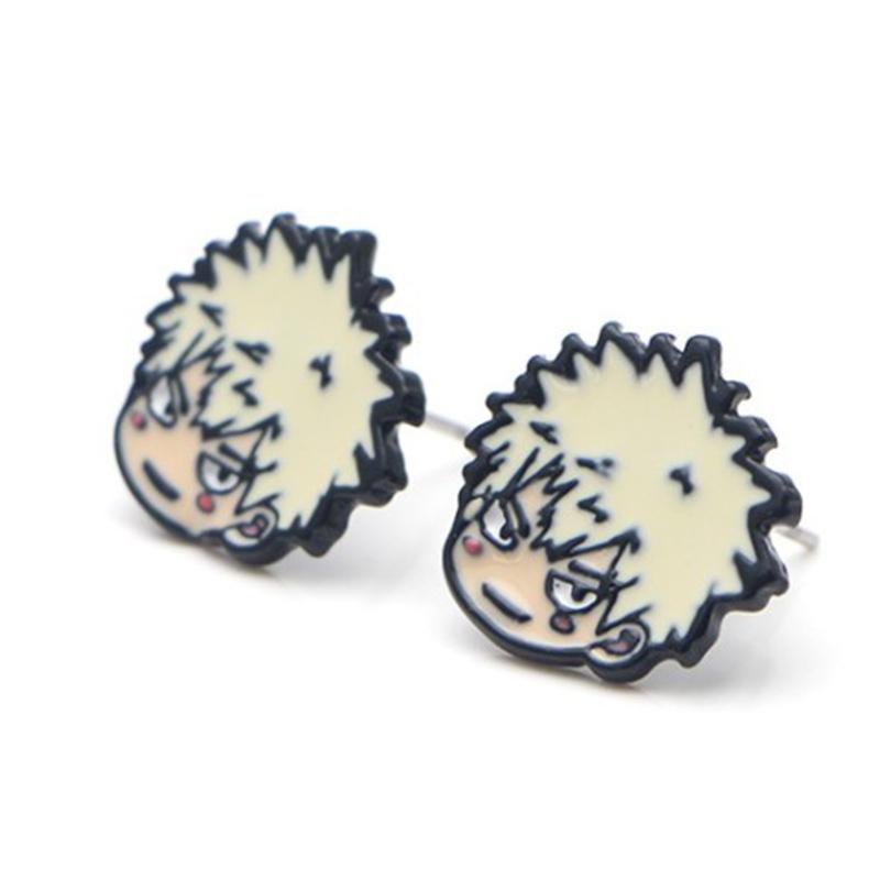 1Pair My Hero Academia Acrylic Earring Anime Stud Earrings Epoxy Resin ...