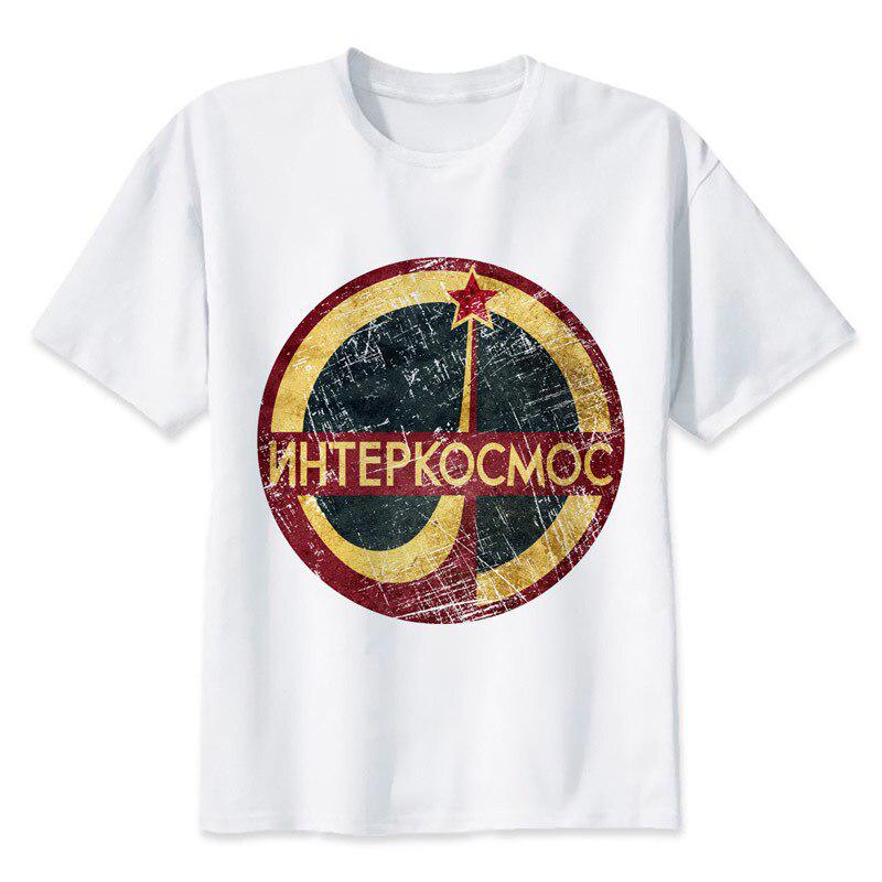 Buy CCCP T shirt men t shirt fashion t shirt Neck white TShirts man Top ...