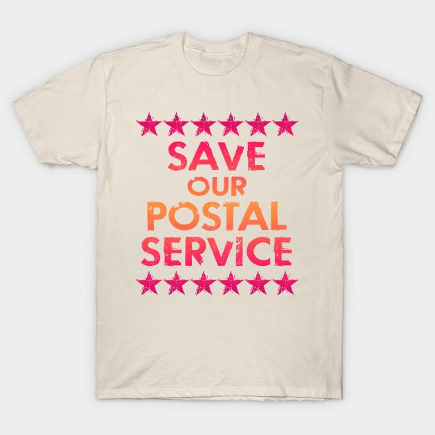 Buy Men Premium Cotton Harajuku T Shirt Save Our Postal Service Voting ...