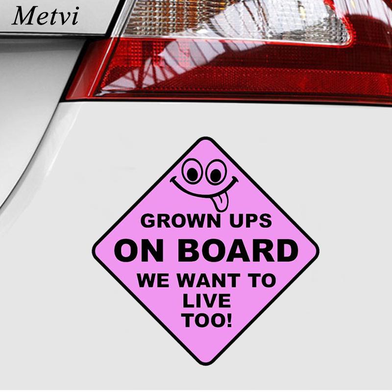 Metvi Sticker Funny PVC Stickers Letter on Auto Window Waterproof ...